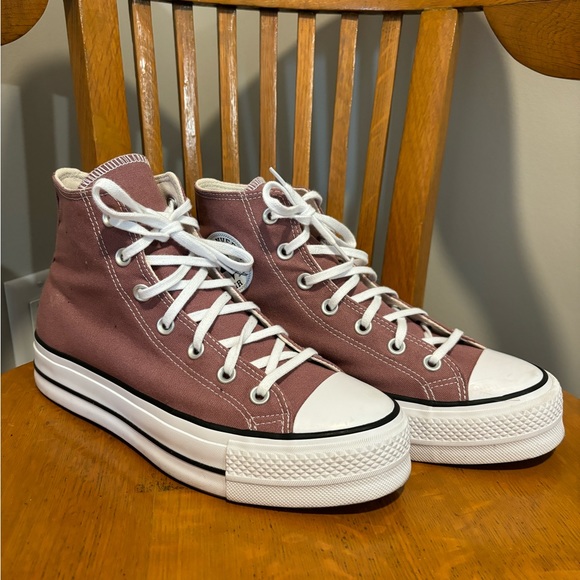 Converse | Shoes | Converse Pink High Top Platforms | Poshmark